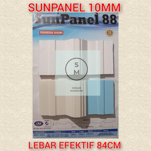Jual Atap UPVC Sunpanel 10mm Efektif 84cm - Warna Semi Transparant - 4 M - Kota Tangerang - Toko ...