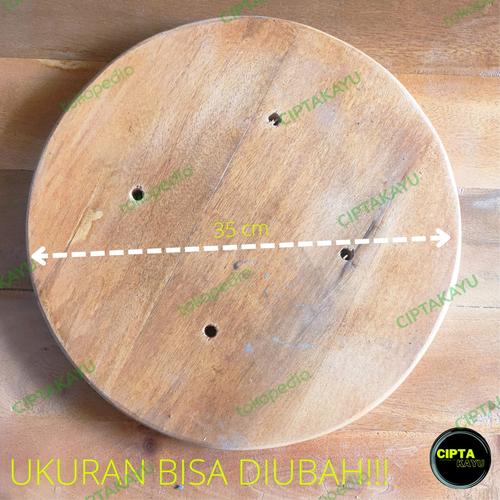 Jual Alas kursi kayu bulat dm 30 cm alas kursi kayu siap pakai - DM 40 ...