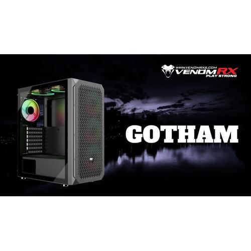 Jual VENOM RX GOTHAM - MESH TEMPERED GLASS ATX MID TOWER free 3x RGB ...