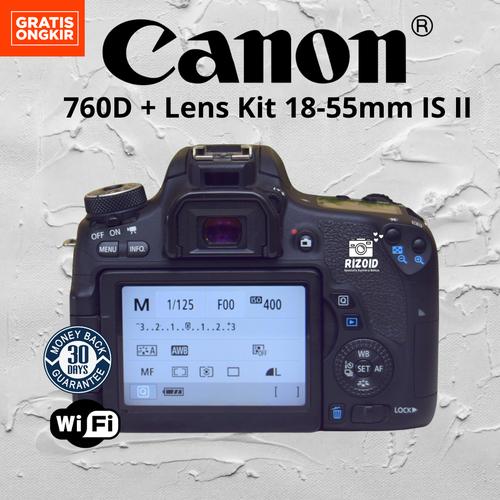 Jual Kamera Camera DSLR Canon 760D Layar Flip Wifi Touchscreen Mulus ...