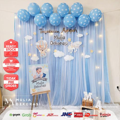 Jual Dekorasi Backdrop Syukuran Aqiqah Ulang Tahun Khitan Anak Paket ...