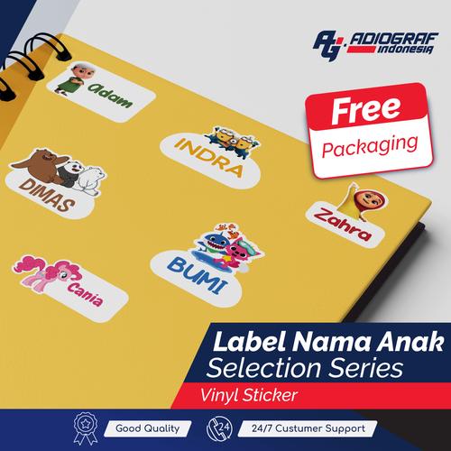 Jual Cetak Label Buku Custom - Stiker Label Buku - Label Buku Sekolah ...