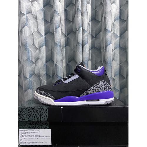 Jual AIR JORDAN 3 COURT PURPLE ORIGINAL AUTHENTIC SNEAKERS 100% - Kota ...