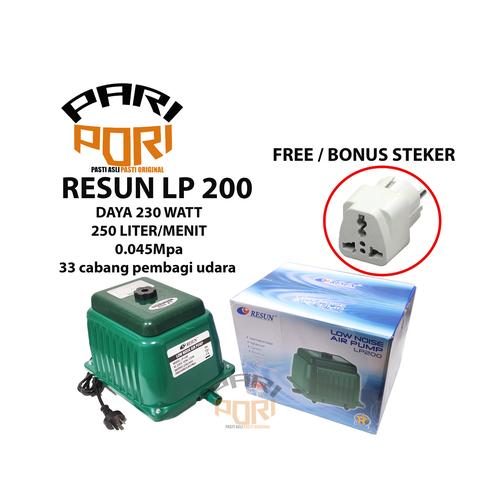 Jual ORIGINAL RESUN LP 200 POMPA UDARA LOW NOISE AERATOR KOLAM IKAN ...