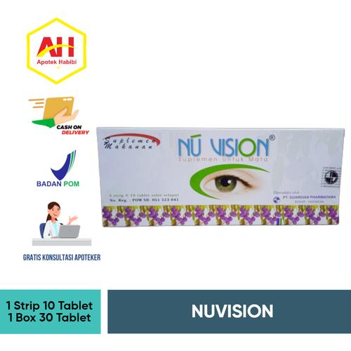 Jual NUVISION NUPISION NUFISION NU VISION BOX 30 TABLET VITAMIN MATA ...