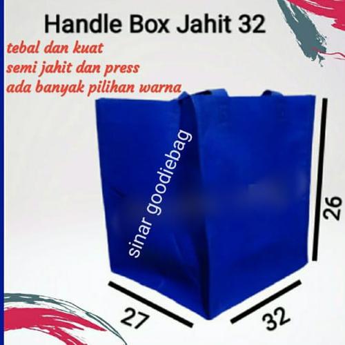 Jual hbj box 25x25 isi 12pcs tas spunbond tas box nasi tas besek tas kotak - Jakarta Barat ...