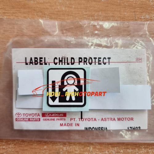 Jual Stiker LABEL CHILD PROTECT Innova Reborn Fortuner Vrz Original ...