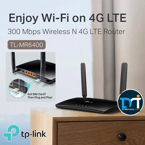 Promo TP-Link TL-MR6400 300 Mbps Wireless N 4G LTE Router I Tplink ...