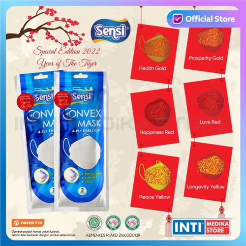 Jual SENSI - Convex Mask 4 Ply SPESIAL IMLEK | Masker Earloop 3D KF94 ...