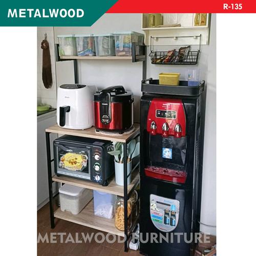 Jual Rak microwave, rak serbaguna, rak minimalis - Hitam, Motif -1 ...