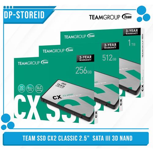 Jual Team SSD CX2 CLASSIC 2.5 SATA III 3D NAND - 256GB/512GB/1TB - 256GB - Kota Bekasi - DP ...