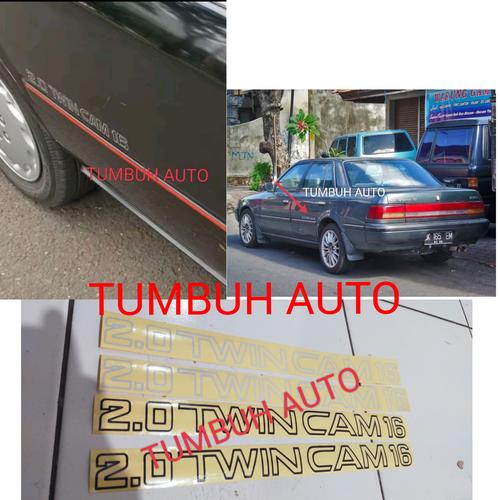 Jual Stiker Sticker Body Samping Pintu 2.0 20 Twincam 16 Toyota Corona ...