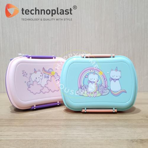 Jual TECHNOPLAST Howdy Cat Lunch Box 800ml | Kotak Bekal Makan Kreatif ...