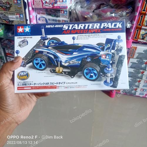 Jual Tamiya 18706 mini 4wd starter pack Ar speed - paket stb box - Kab. Subang - dim back ...