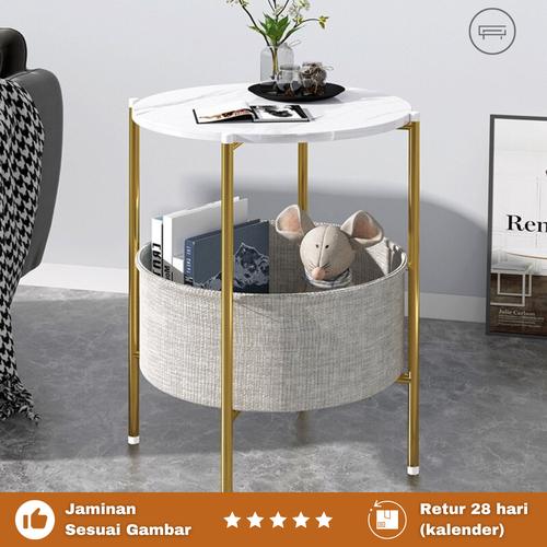 Jual Side Table End Table Ruang Tamu Modern - Stainless dan Marmer ...