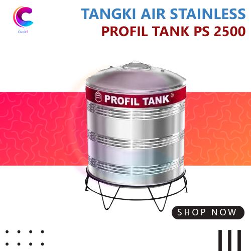 Jual Tangki Air Stainless PROFIL TANK PS 2500 Vol. 2.080 L - Kab ...