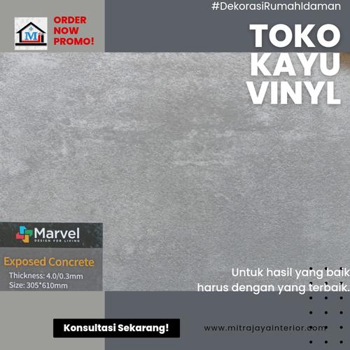 Jual Lantai SPC Exposed concrete 5,5mm SPC Marvel Stone Core/box ...
