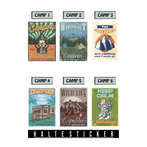 Promo Sticker Poster Camping/Sticker Pack/Sticker Aesthetic/Sticker ...