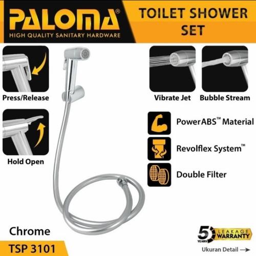 Jual PALOMA TSP 3101 TOILET SHOWER 2-SPRAY MODE CHROME JET WASHER ...
