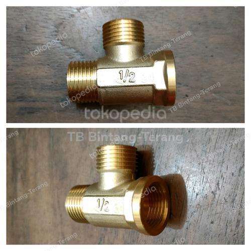 Jual TEE T KUNINGAN DRAT LUAR DALAM 1/2" INCH SAMBUNGAN PIPA BESI - Kota Tangerang - TB Bintang ...