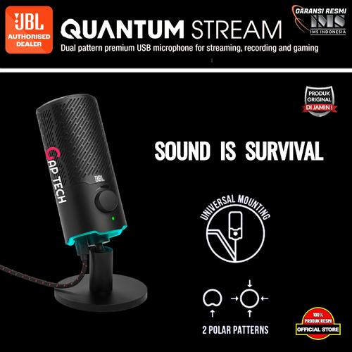 Promo JBL Quantum Stream Dual Pattern Premium USB Mikrofon untuk ...