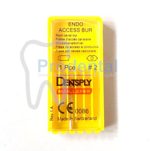 Jual Dentsply endo access bur gigi No.2 akses opening cavity enterance ...