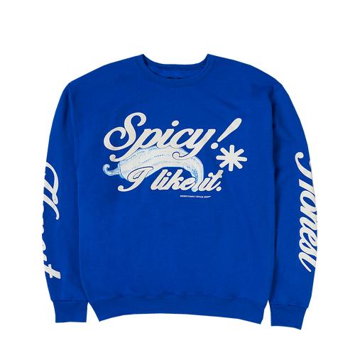 Jual [Official Justin Bieber] SPICY X NYC BLUE CREWNECK - Merch Resmi ...