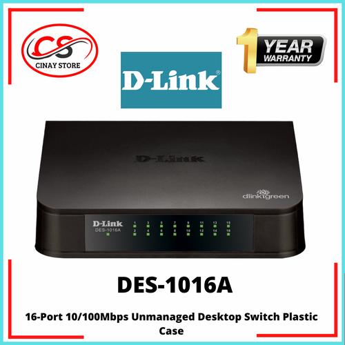 Jual SWITCH HUB DES-1016A D-Link Switch 16Ports / DLINK Lan 1016 ...
