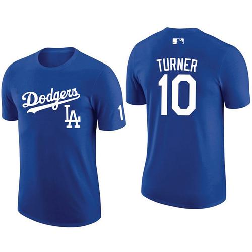 Jual JUSTIN TURNER - LOS ANGELES DODGERS MLB PLAYER & NUMBER COTTON T ...
