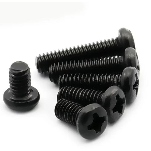 Jual Baut Plus Nilon M3x8 Hitam Round Head Screw Baut JP Plastik Nylon ...
