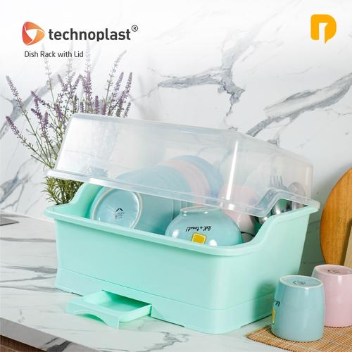Jual Rak Piring Plastik Tertutup Technoplast Dish Rack with Lid ...