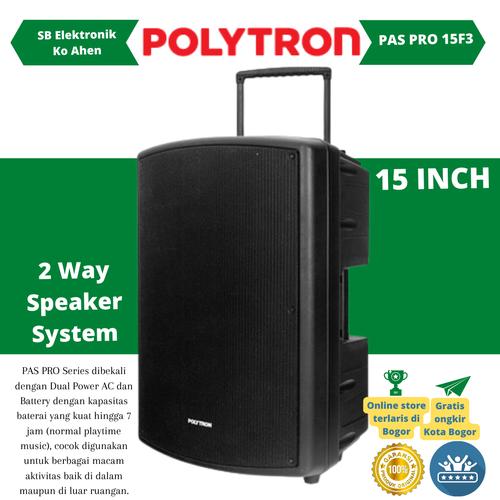 Jual Speaker POLYTRON PAS PRO 15F3 15 inch dilengkapi FM RADIO - Kota ...