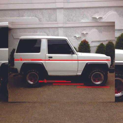 Jual Sticker Decals Lis Body Taft GT JDM Style Daihatsu - Kota Medan ...