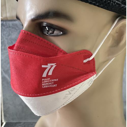 Jual Masker Merah Putih - Masker HUT RI 77 - Masker Merah Putih KF94 ...