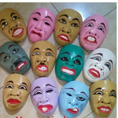 Jual topeng kayu seni kerajinan topeng lucu - random - Jakarta Barat ...