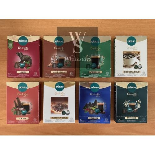Jual Excelso Capsule Kapsul Unakaffe Coffee Kopi Instant Black Box ...