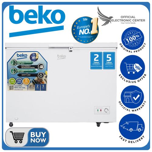 Jual BEKO CHEST FREEZER BOX CF200WD 200L CF200 WD SUPER FAST FREEZING ...