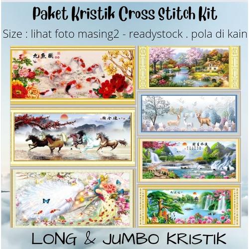 Jual Paket Kristik JUMBO besar DIY Cross Stitch Jahit- KRISTIK ukuran ...