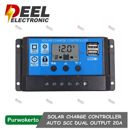 Jual SOLAR CHARGE CONTROLLER SCC 20A CELL TENAGA SURYA 12V 24V PANEL SURYA - Kab. Banyumas ...
