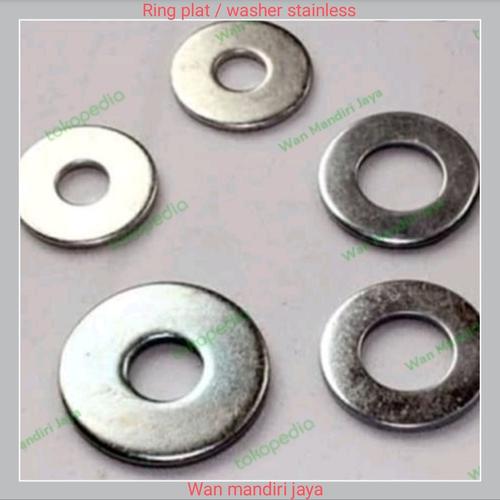 Jual Ring plat m14 stainless 304 / washer plat stainless / plat washer ...