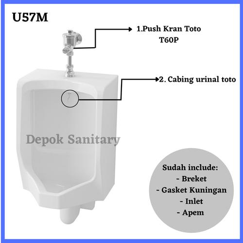 Jual urinal toto u57m/ urinal toto complete - U57M SET TOTO - Kota ...