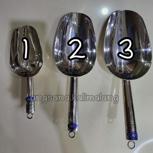 Jual Scoop ice / sekop serokkan es batu / tepung / gula bahan Stainless ...