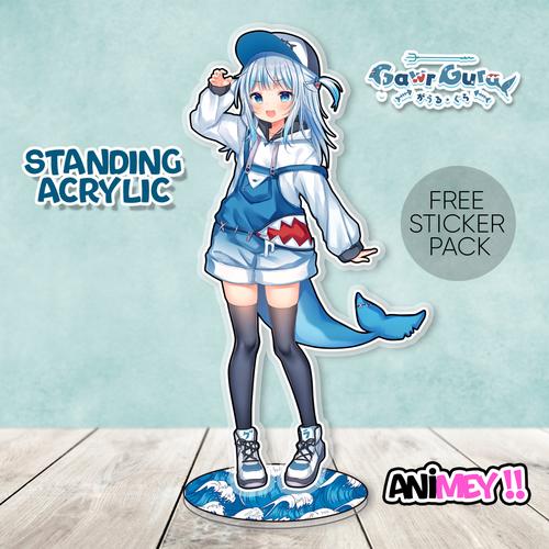 Jual Figur Acrylic Gawr Gura / Standee / Vtuber Hololive Anime - 5 ...
