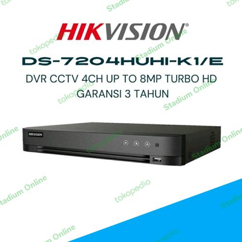 Jual DVR CCTV HIKVISION 4CH DS-7204HUHI-K1/E TURBO HD GARANSI RESMI - Jakarta Utara - Stadium ...