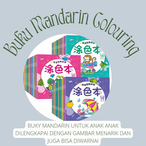 Jual Buku Kosakata Mandarin Anak dengan mewarnai / Mandarin Colouring ...
