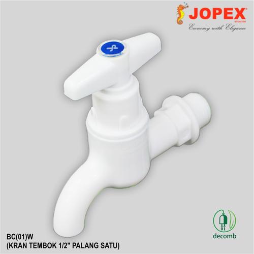 Jual Kran Air Jopex 1/2 Inch atau Kran Tembok Plastik BC 01 W - Kab ...