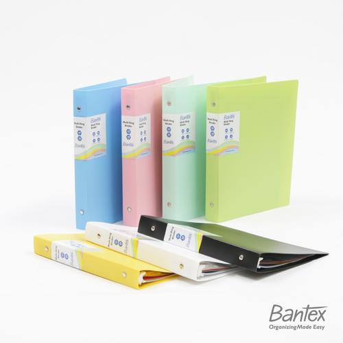 Jual Bantex A5 Pastel Trendy Multi Ring Binder 20 Hole #3124 - White ...