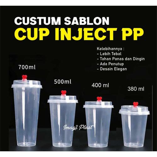 Jual SABLON GELAS CUP PP INJECTION 380 ml, 400 ml, 500 ml, 700 ml - 400 ml, PAKET 1 - Jakarta ...