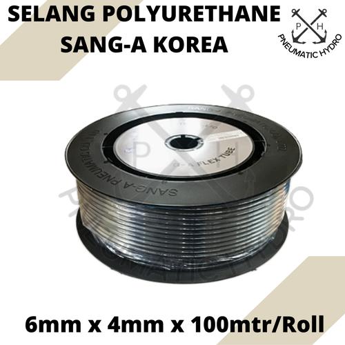 Jual SELANG POLYURETHANE SANG-A 06040 6mm x 4mm x 100mtr/Roll - Hitam ...