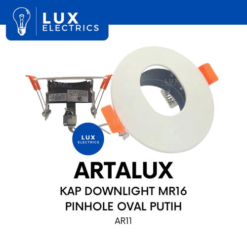 Jual Kap Lampu Sorot Downlight/DL MR16 Pinhole Oval ARTALUX AR11 Putih ...